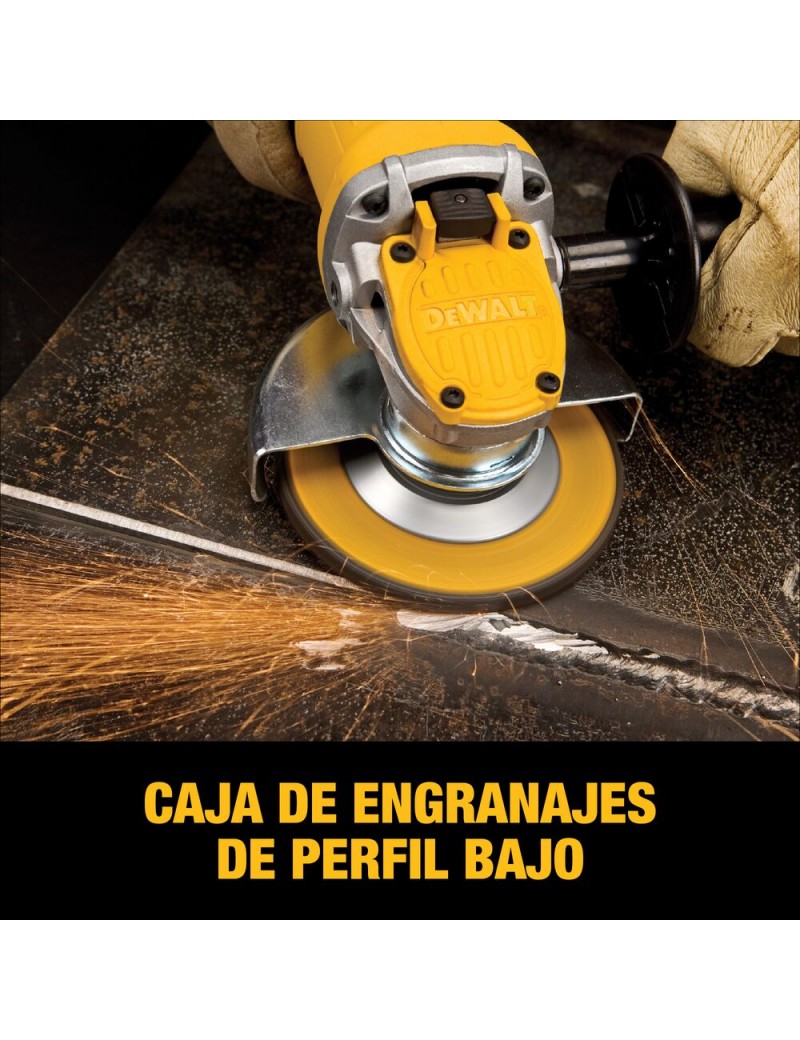 Mini Pulidora Angular 4-1/2 pulg 900W DWE4120-B3 Dewalt | Bravo Industrial